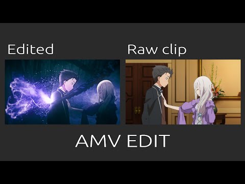 Anime edit vs raw clip #1