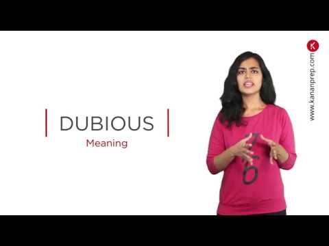 IELTS | Words made easy-Dubious