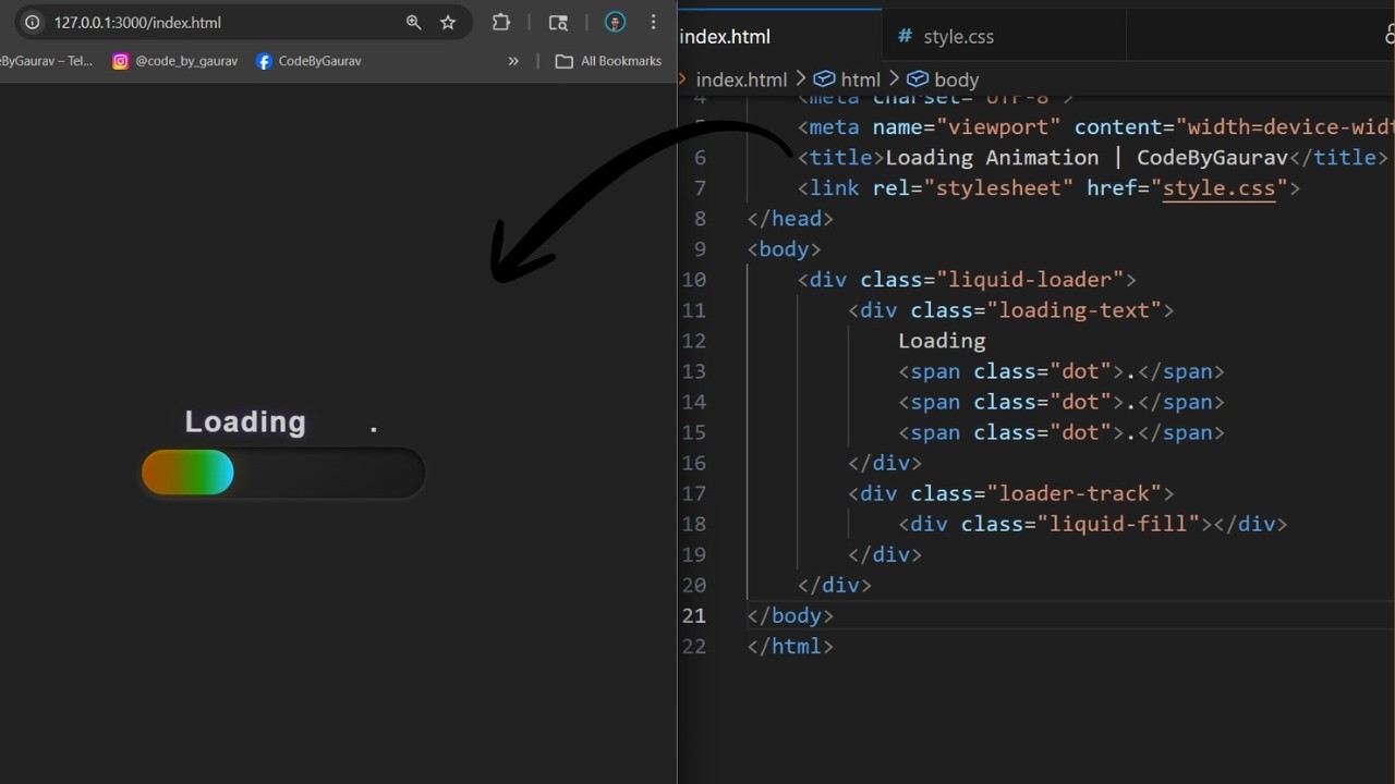 CSS Loading Spinner Animation | Beginner Friendly Project