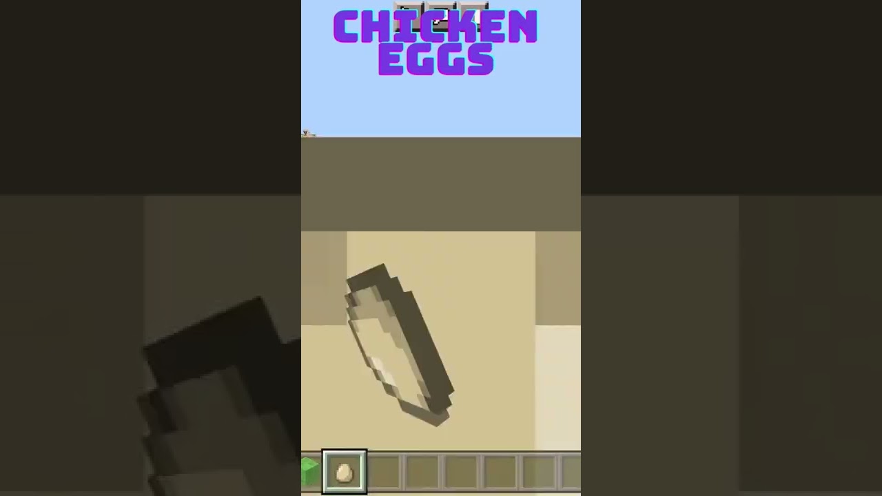 Hatching chicken eggs Minecraft #shorts