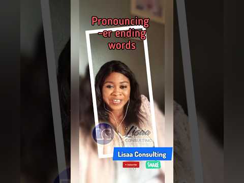 Pronounce -er endings (suffix) correctly. #english #mispronunciations #learnenglish