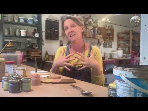What is slip? Glaze? Underglaze? A few things explained- Home Pottery School...