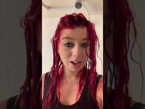 Dyeing my Hair Red using Strawberry Leopard Hair Dye #coloredhair #redhair #hairtransformation