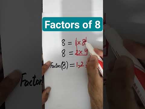 Factors of 8 #viral #shorts #trending #viralvideo #shortsfeed #viralshort #viralreels #factors #1k