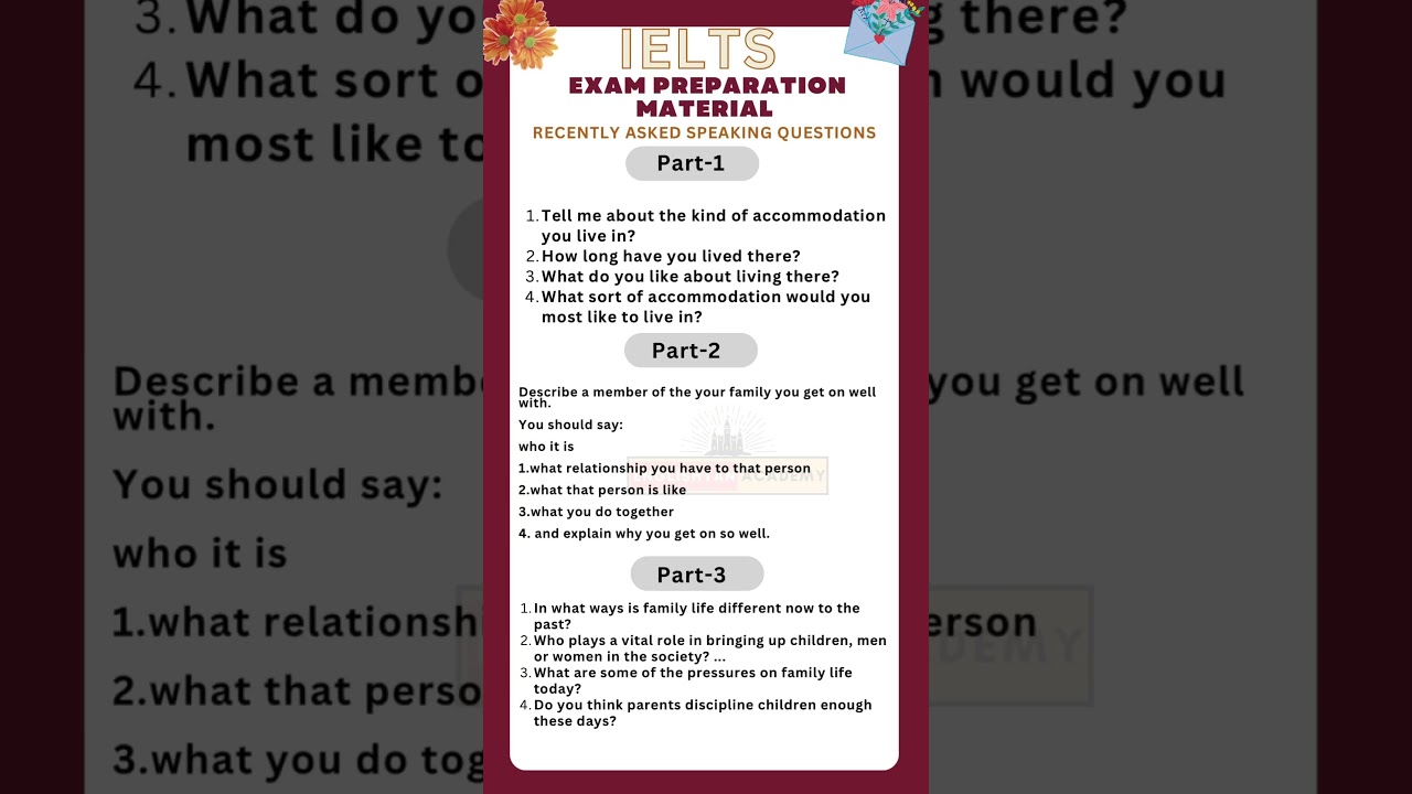 IELTS Speaking questions | #ielts #idp #ieltsspeaking