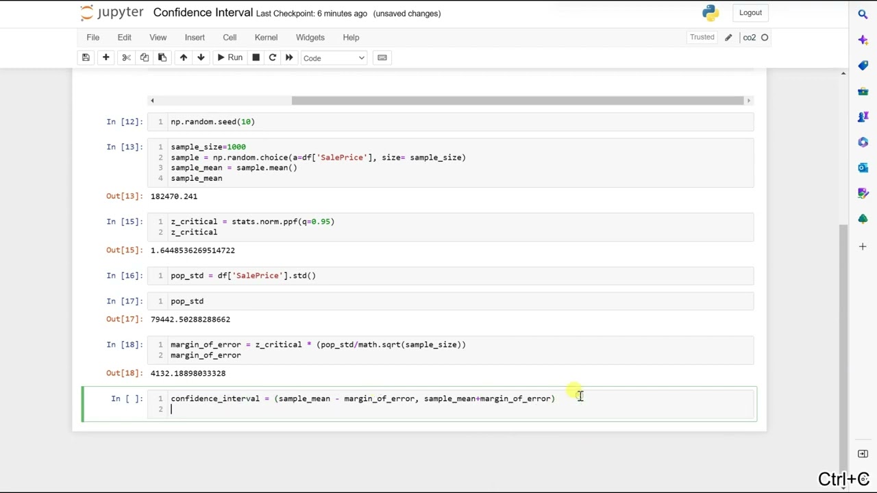 13.1 Statistics & Probability - CI using python
