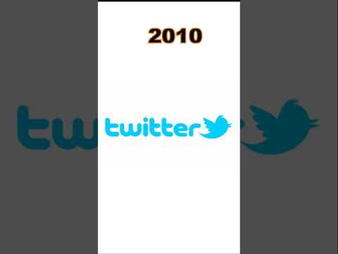 Twitter logo Evolution #evolution #twitter #shortsvideo