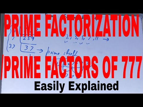 Prime factorization of 777|Prime factors of 777|Write prime factorization of 777|777 prime factors