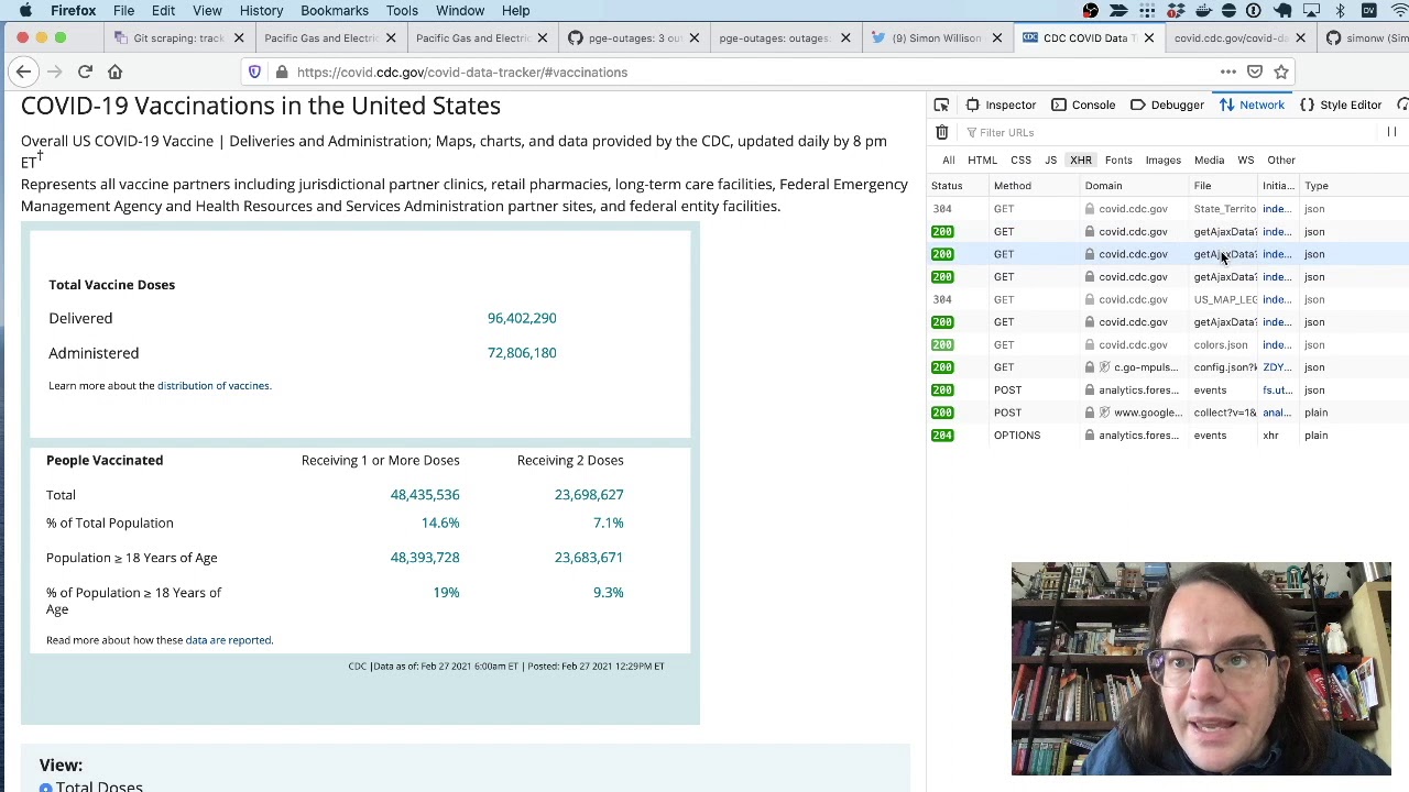 Git scraping: tracking changes to a scraped data source using GitHub Actions