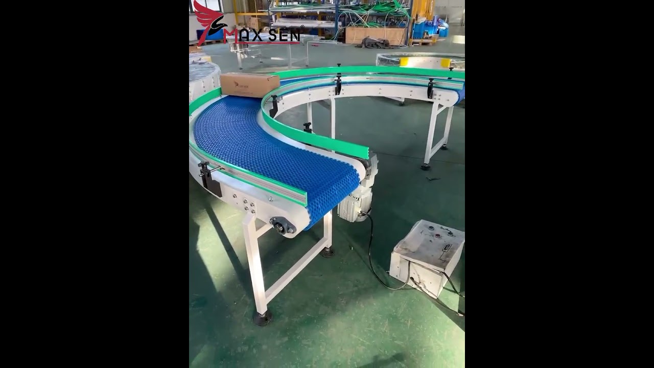 modular belt conveyor testing in factory
