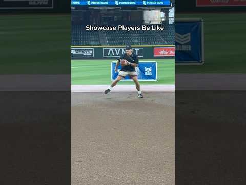 Showcase Players Be Like… 💀 #baseball #comedy #showcase #perfectgame #chasefield