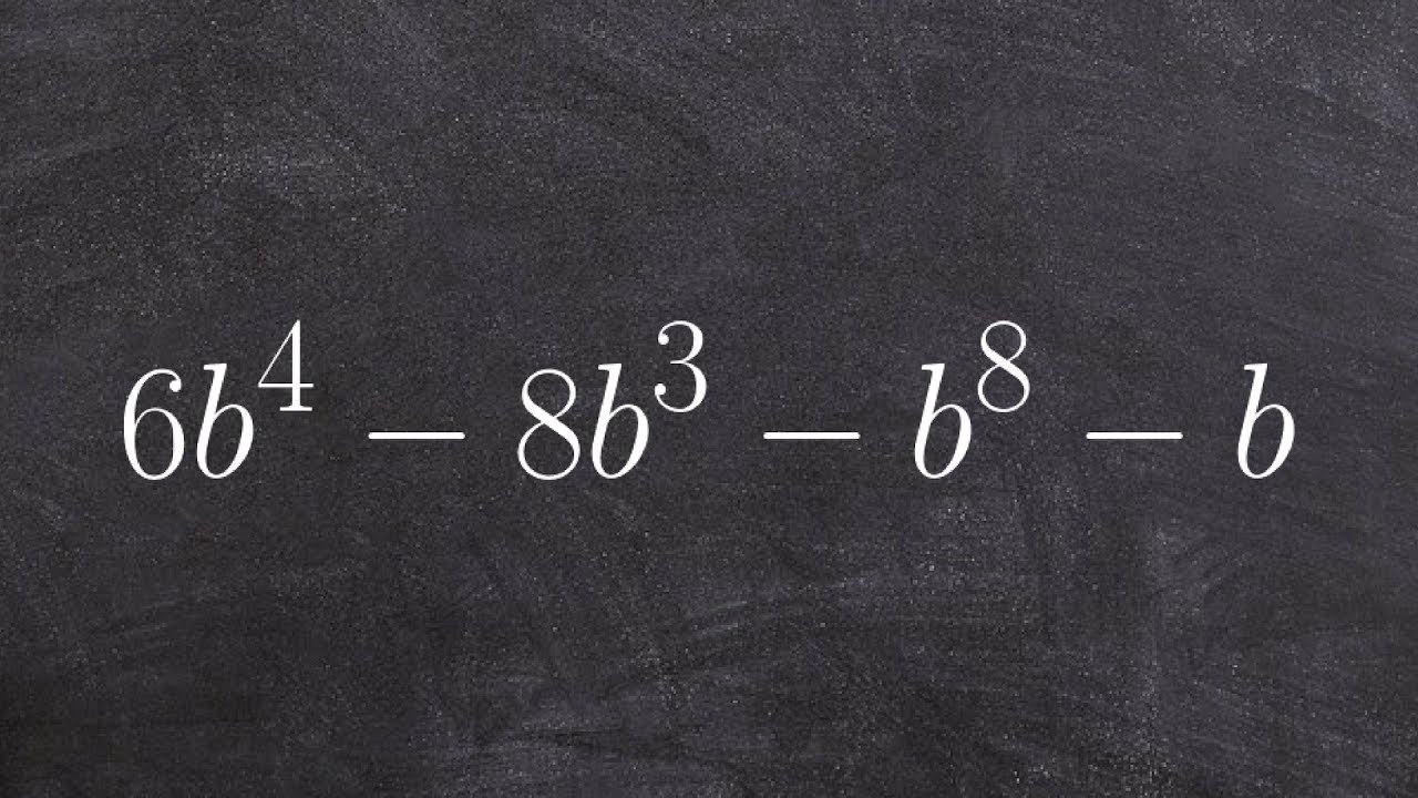 Classifying a polynomial