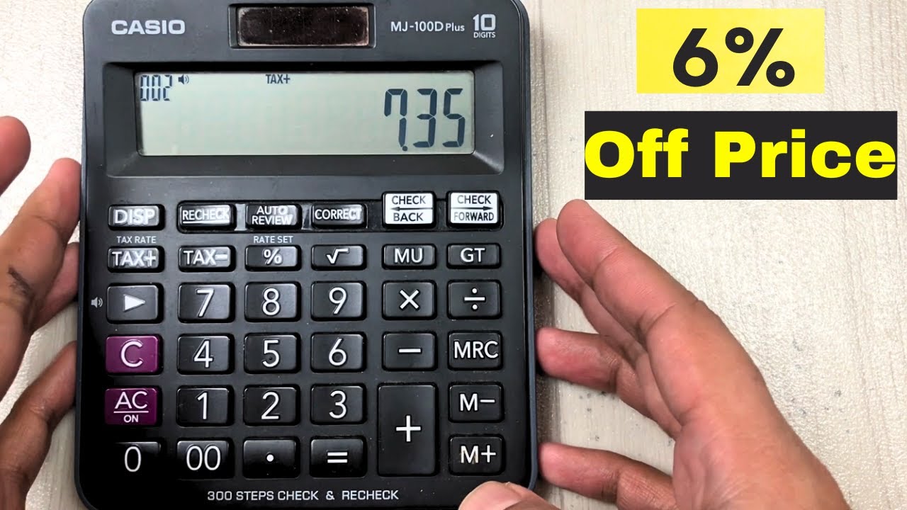 How to Calculate 6 Percent Off a Price on Calculator - For Beginners