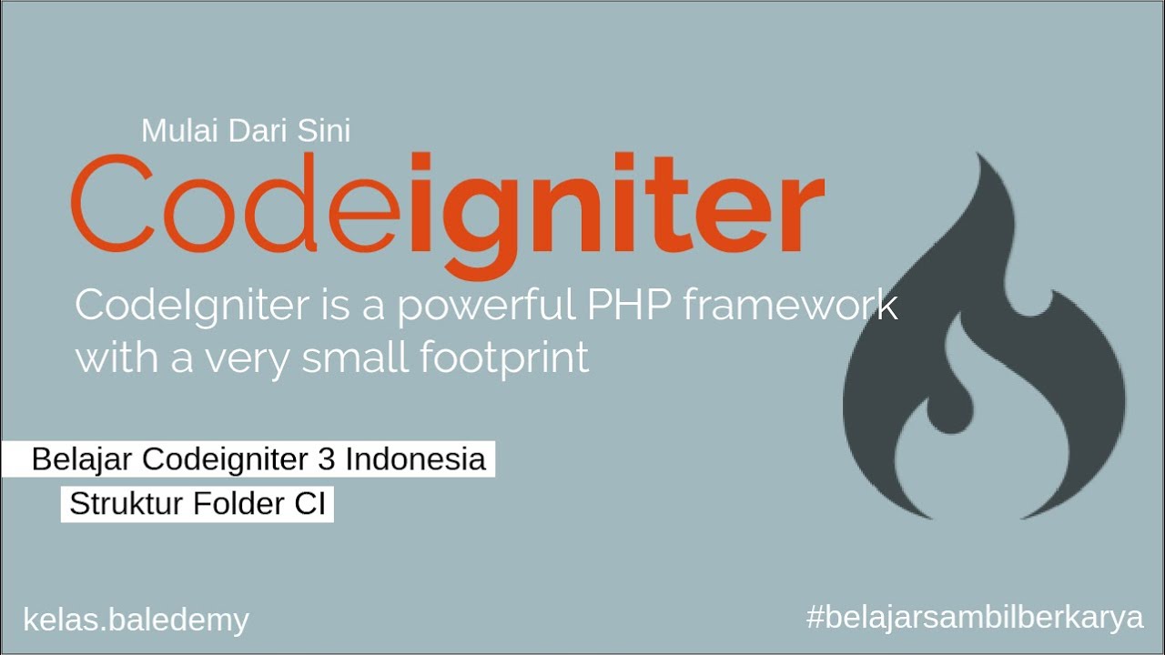 Belajar Codeigniter - #3 Struktur Folder CI