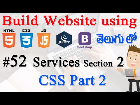 Learn 52 How to Build Website using Html CSS JS jQuery Bootstrap Services Section 02 CSS Part 2 ...