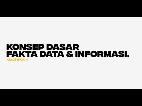 PPT Konsep Dasar Fakta Data dan Informasi