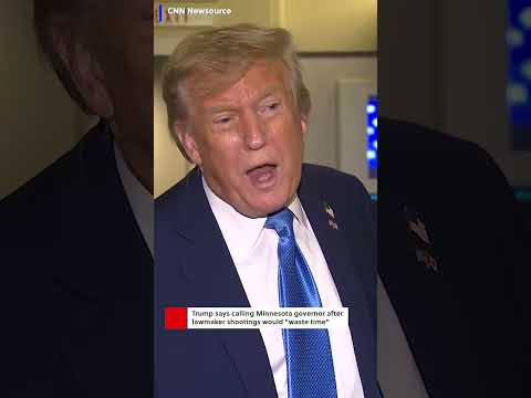 Trump says he does not plan to call Gov. Tim Walz following the shootings of two state lawmakers.