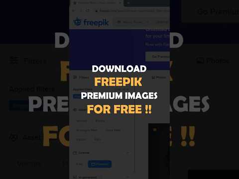 How to download Freepik Premium images for 100% FREE | Freepik downloader