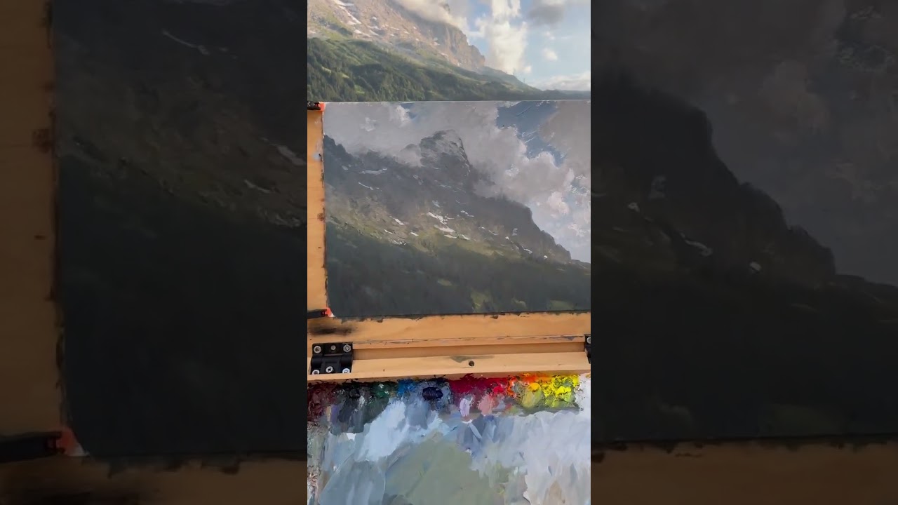 Plein Air Painting Insane Mountain Clouds