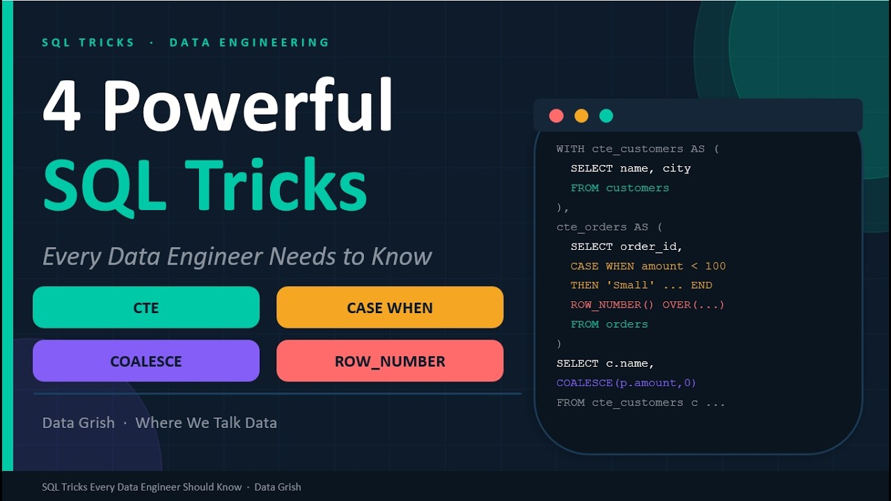 4 Powerful SQL Tricks Every Data Engineer Should Know