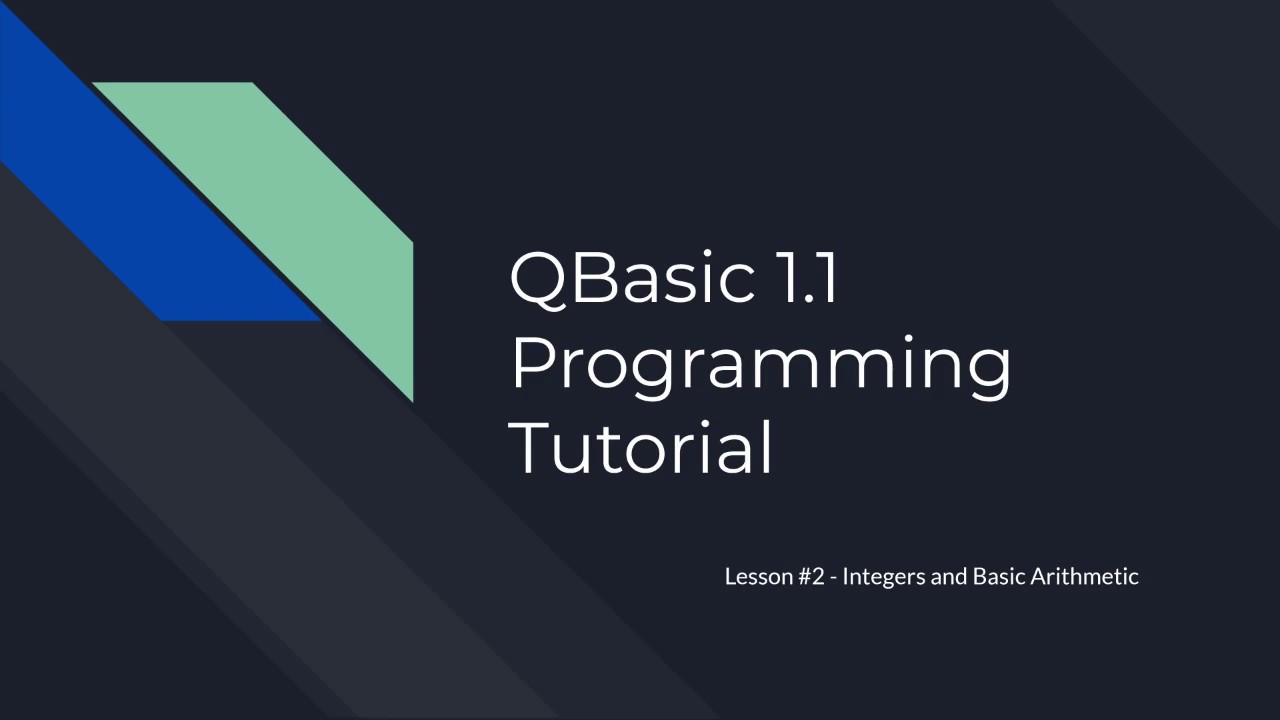 QBasic 1.1 Programming Tutorial #2 - Variables and Maths