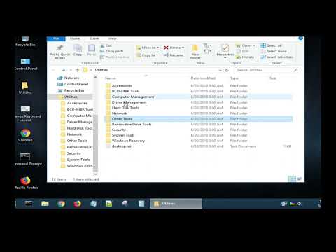 Hiren’s BootCD Windows 10 PE x64 Open&Feature item list 2024