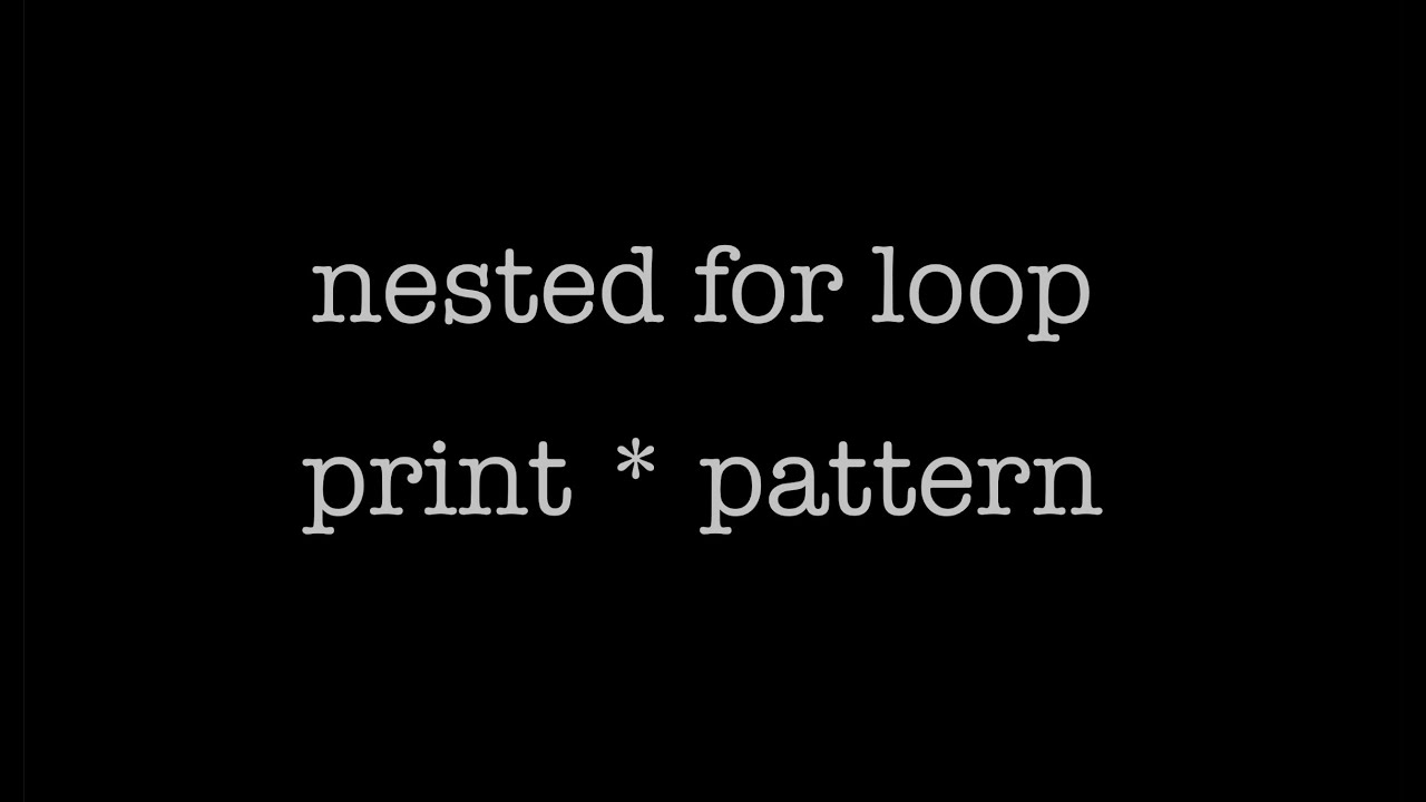 21. Print * Pattern 2 in JAVA