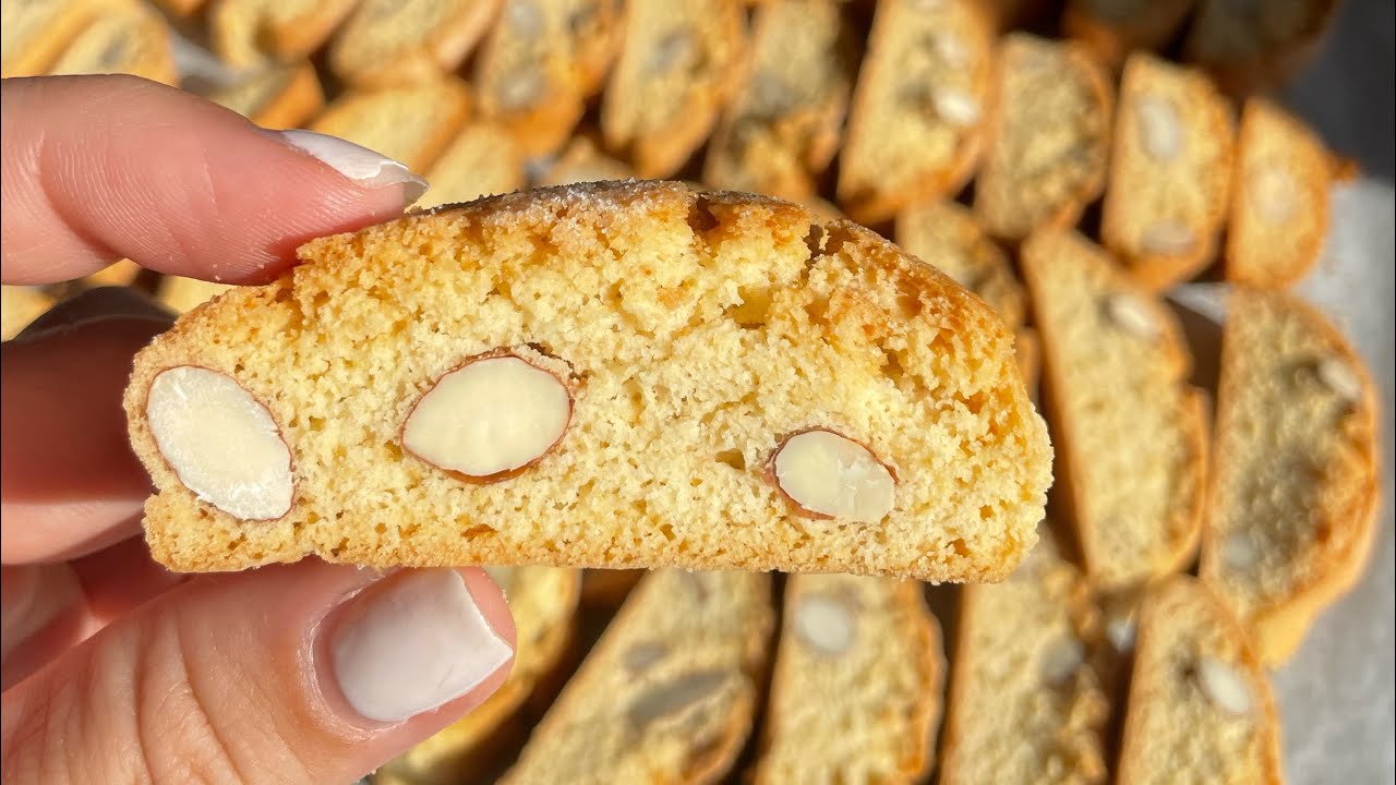 Grandma making original Cantucci- Almond Biscotti from Tuscany