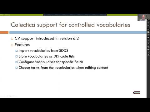 EDDI2021: Discovery 3: Controlled Vocabularies in Colectica