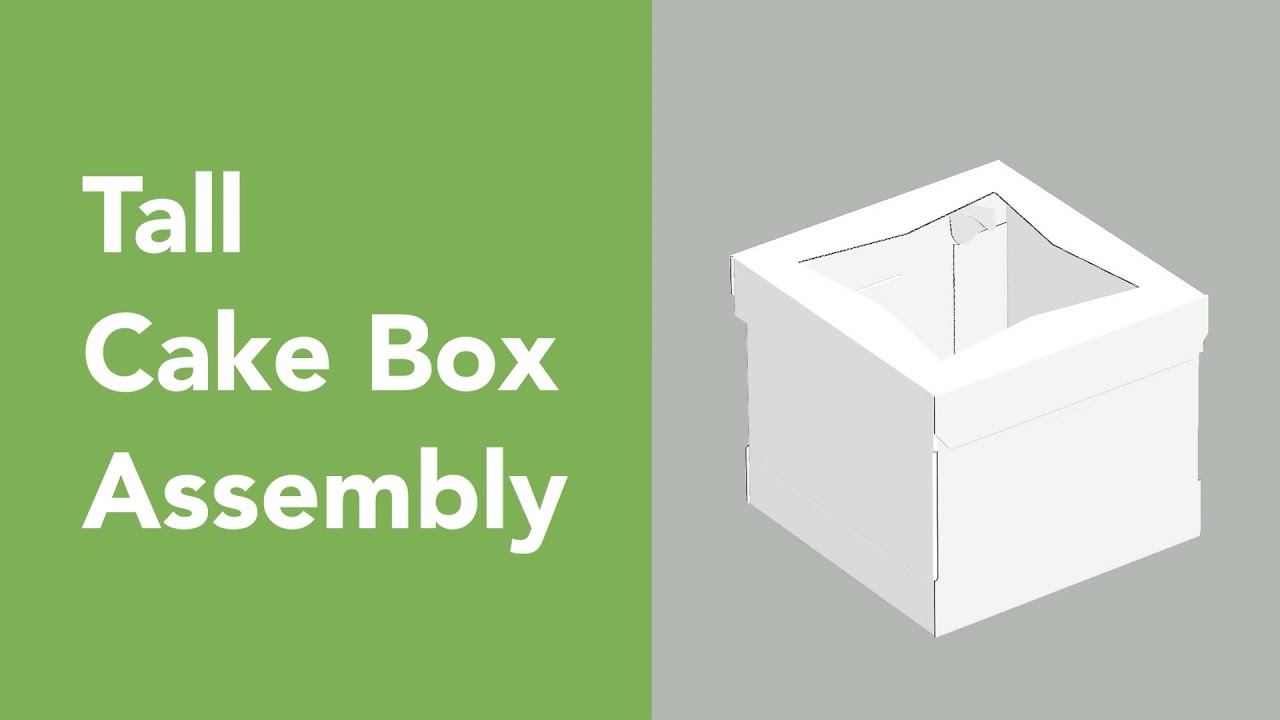 Tall Cake Box Assembly