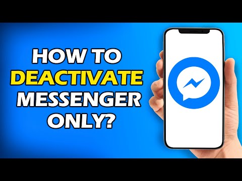How To Deactivate Messenger Only Not Facebook ( QUICK AND EASY )