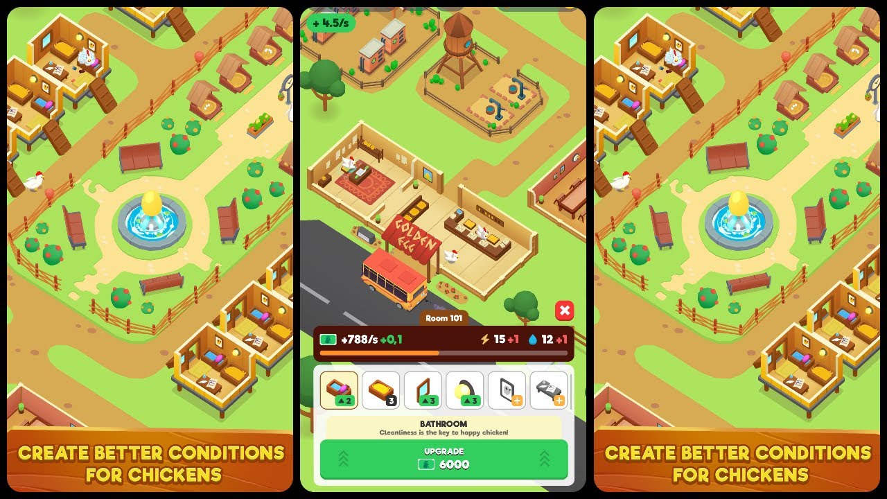 Egg Tycoon: Idle Chicken Inc Game Gameplay for Android Mobile