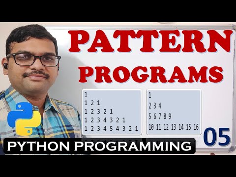 05 - PATTERN PROGRAMS IN PYTHON PROGRAMMING