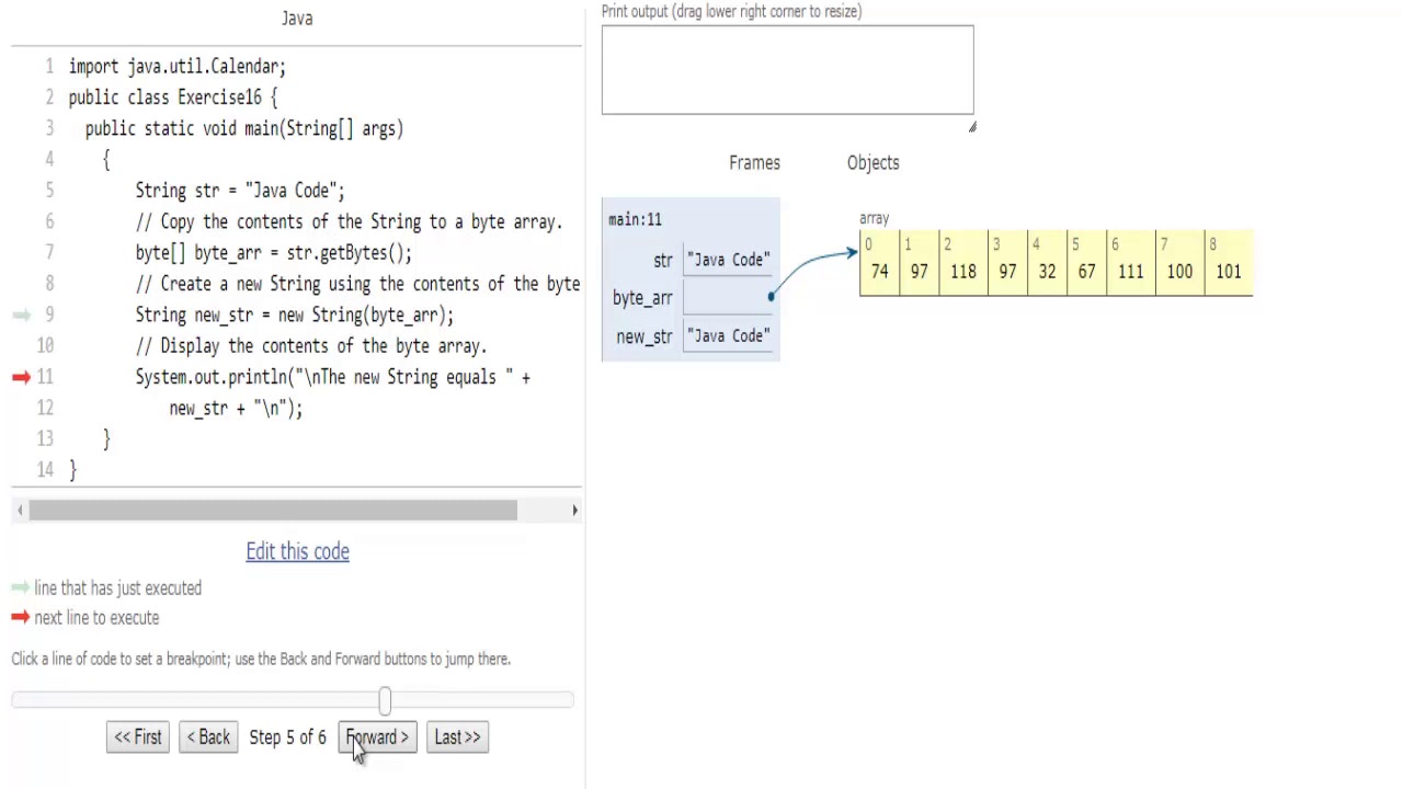 w3resource.com: Java String Exercise-16