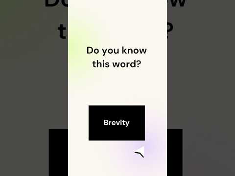 Brevity Definition | Improve your Vocabulary