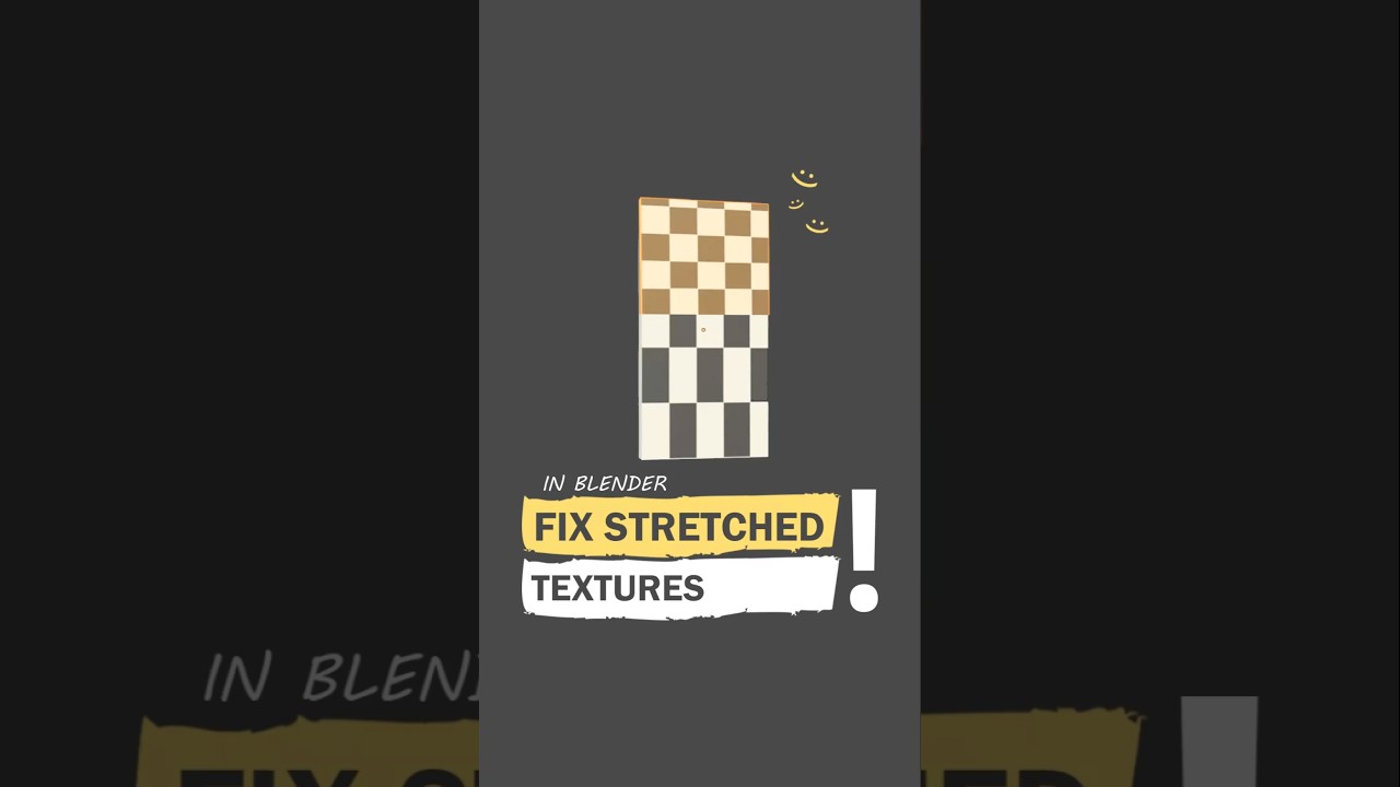 Fix Stretched Textures in Blender#blender #blendertutorial #modelingtips #blender3d #cgthink