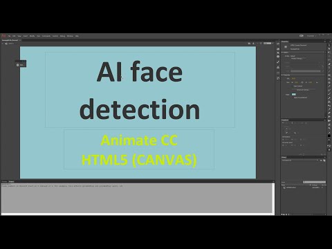 Face detection in Animate CC (html5 on a canvas)
