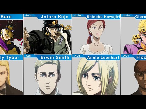 JoJo & AOT Characters That Share The Same Voice Actors