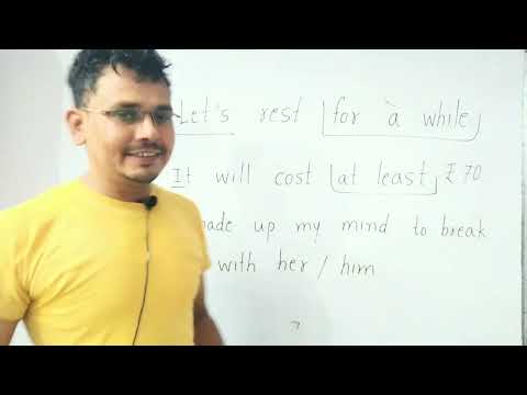 For a while meaning in hindi