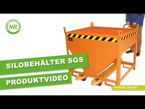 Silobehälter Typ SGS von BAUER mit Schiebegriff – Anleitung Stapleranbaugerät | mr-shop.de