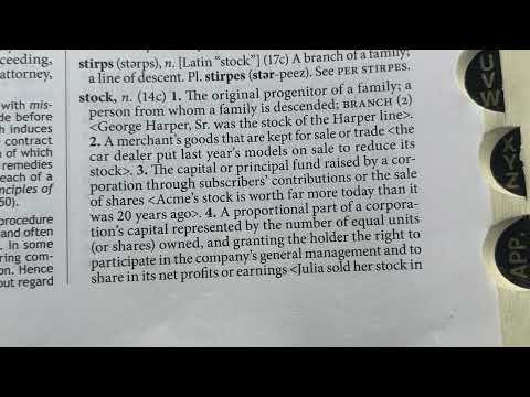 Definition of Stock, You Are The Stock Market
