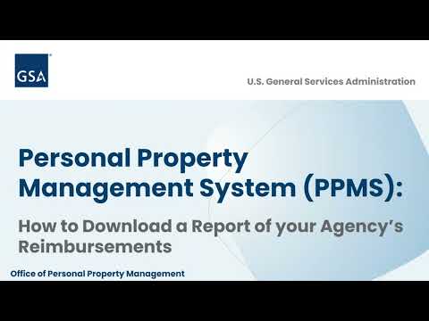 How to Download a Report of your Agency's Reimbursements on PPMS