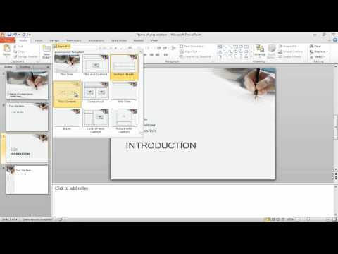 How to delete slides and change layouts in PowerPoint