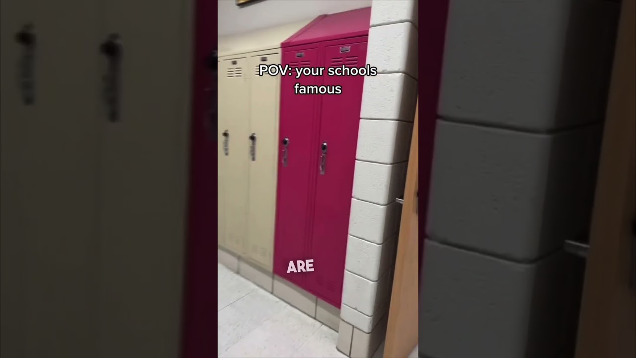 When your high school is famous 😱