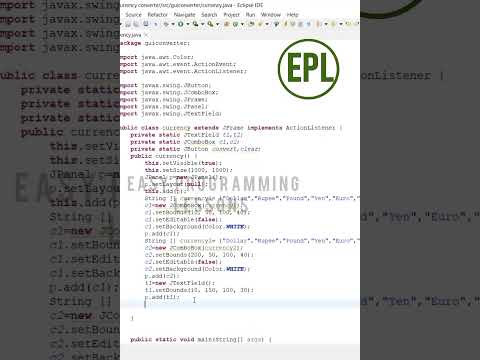 Currency converter using Java
