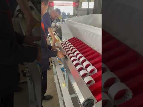 How to produce the Bopp tape? Core paper threading machine. #machine #tape #factory #bopptape