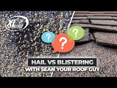 Hail Damage vs Roof Blistering with Sean Your Roof Guy | XLR8 Roofing