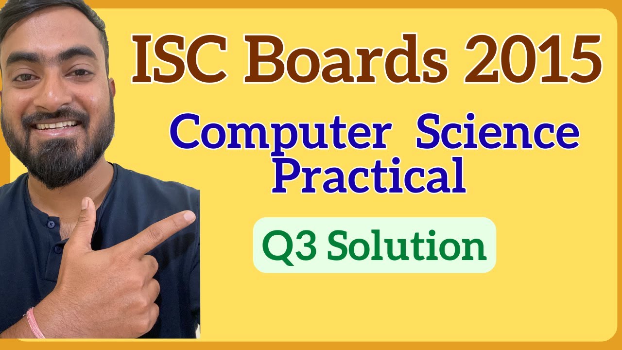 ISC Class 12 Computer Science Boards Practical 2015 | Question 2 Solution - Words Processing
