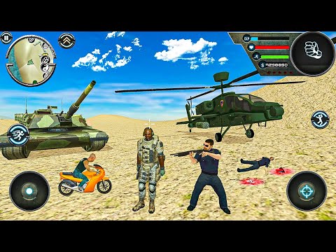 Miami Hero Vice Town - Army Tank and Helicopter - Android Gameplay