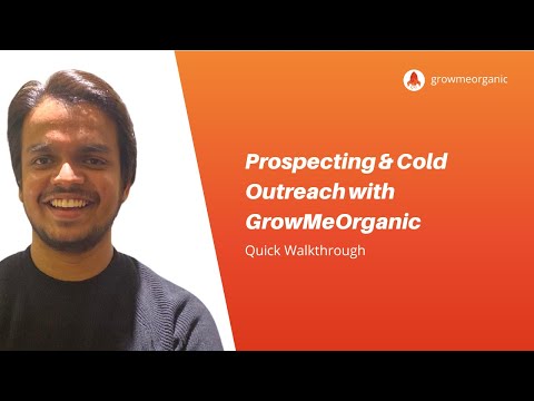 Prospecting your Ideal Clients & Sending Cold Emails | GrowMeOrganic Demo